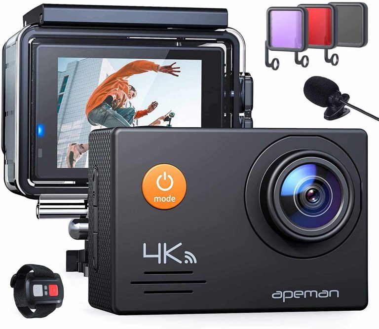 APEMAN A79 Action Cam, 4K 20MP Wi-Fi Impermeabile 40M – Action Hobbies